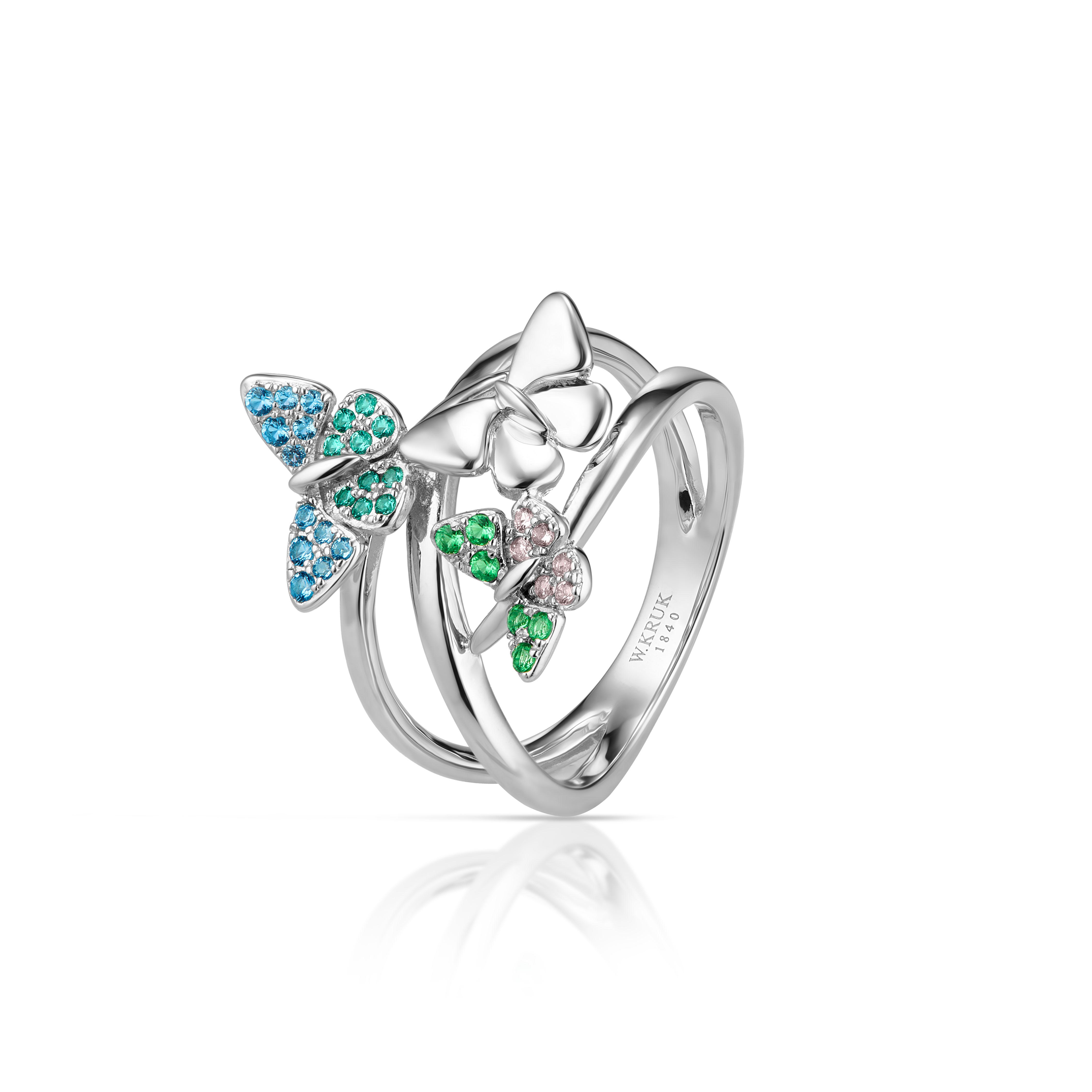Pierścionek srebrny Preludium Butterfly – SDL/PC376 – W.KRUK